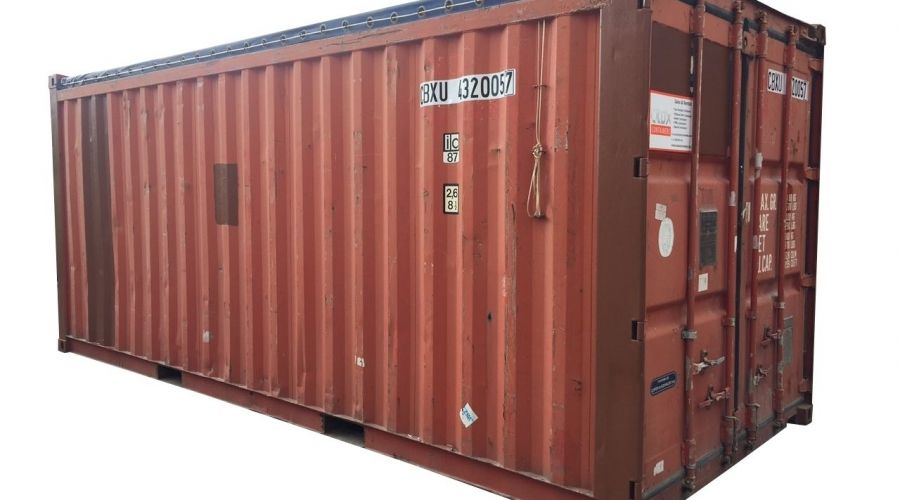 20ft Open Top Original with Removable Header container - Used - B ...