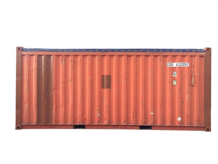 20ft Open Top Original with Removable Header container - Used - B ...