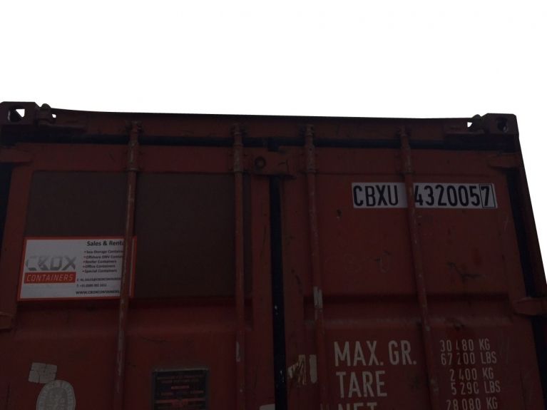 20ft Open Top Original with Removable Header container - Used - B ...