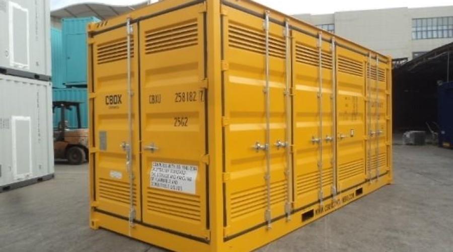 Hazardous Goods Storage in Modified Shipping Containers | CBOX containers